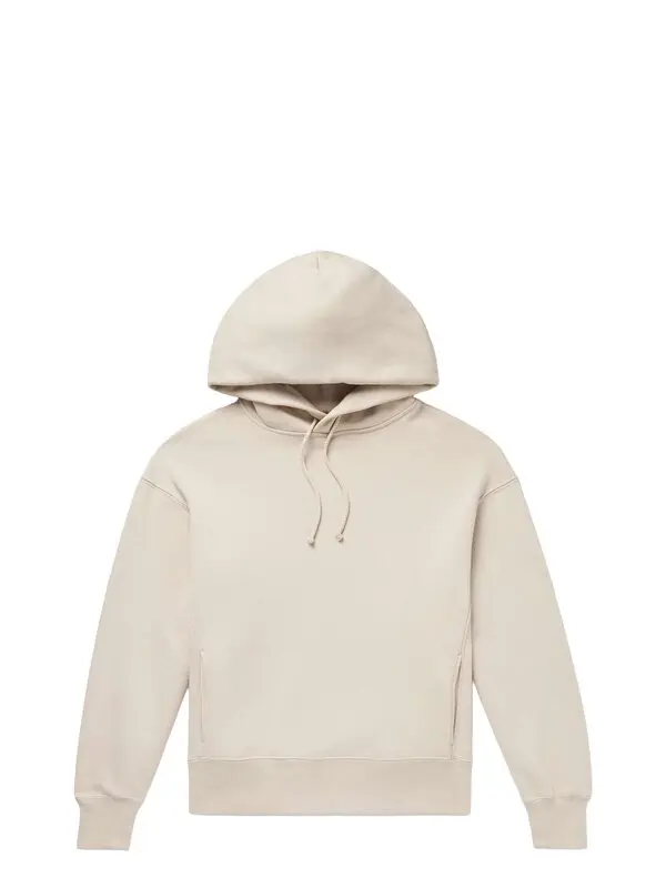 STOFFA Cotton-jersey Hoodie - Cream