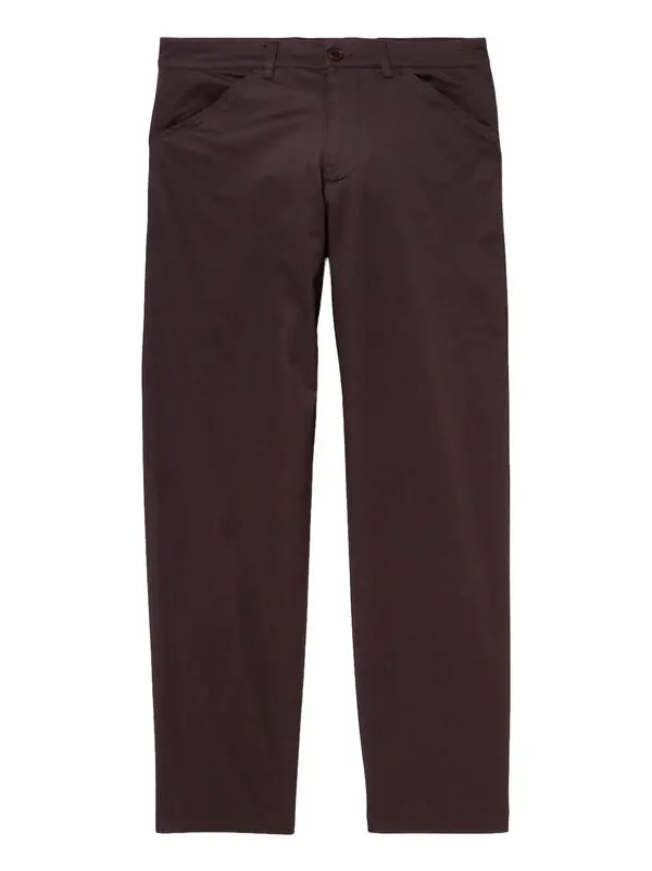 Nn07 Mylo 10021 Straight-leg Trousers - Brown
