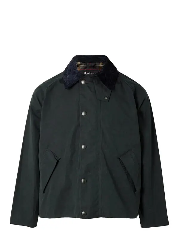 Barbour Transporter Casual Cotton-moleskin Jacket - Blue