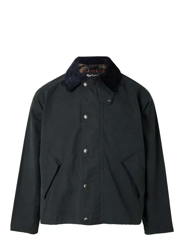 Barbour Transporter Casual Cotton-moleskin Jacket - Navy