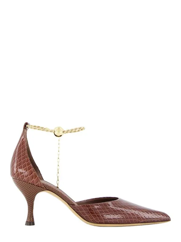 FERRAGAMO Dana 70mm Pumps - Brown