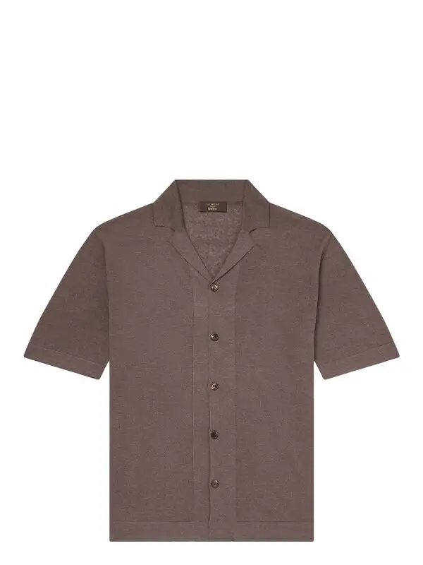 SLOWEAR Incotex Zanone Icelino Polo Shirt - Brown