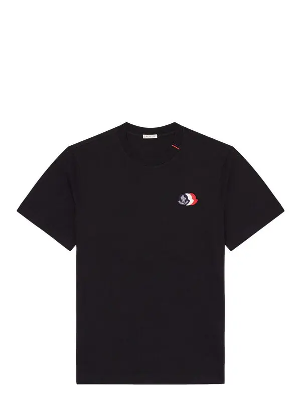 Moncler Logo-appliquéd Cotton-jersey T-shirt - Black