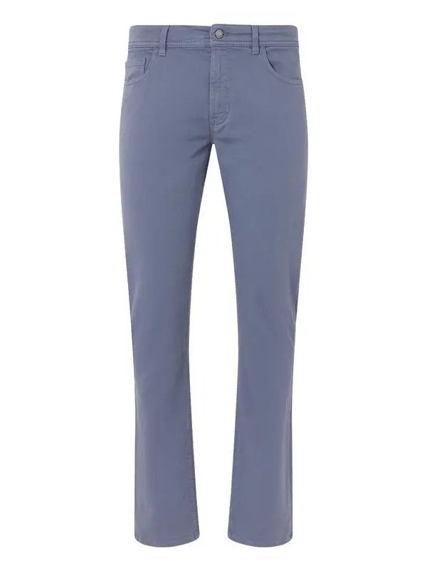 Canali Straight-leg Stretch Jeans - Blue