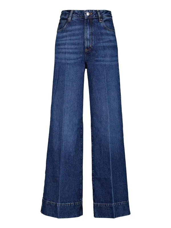 FRAME Headliner Slice Flare Denim Jeans - Blue