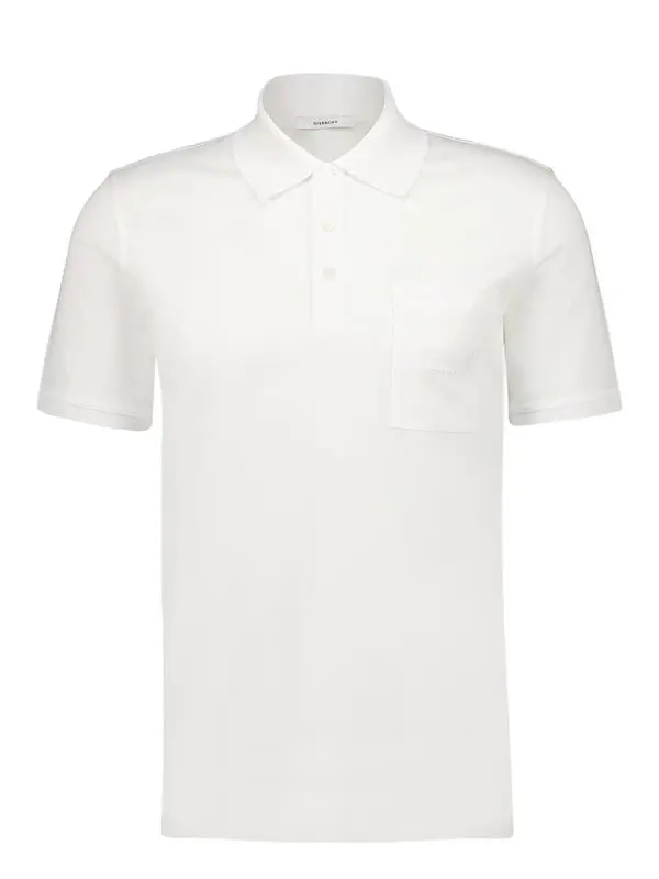 Givenchy Cotton Polo With Chest Pocket - White