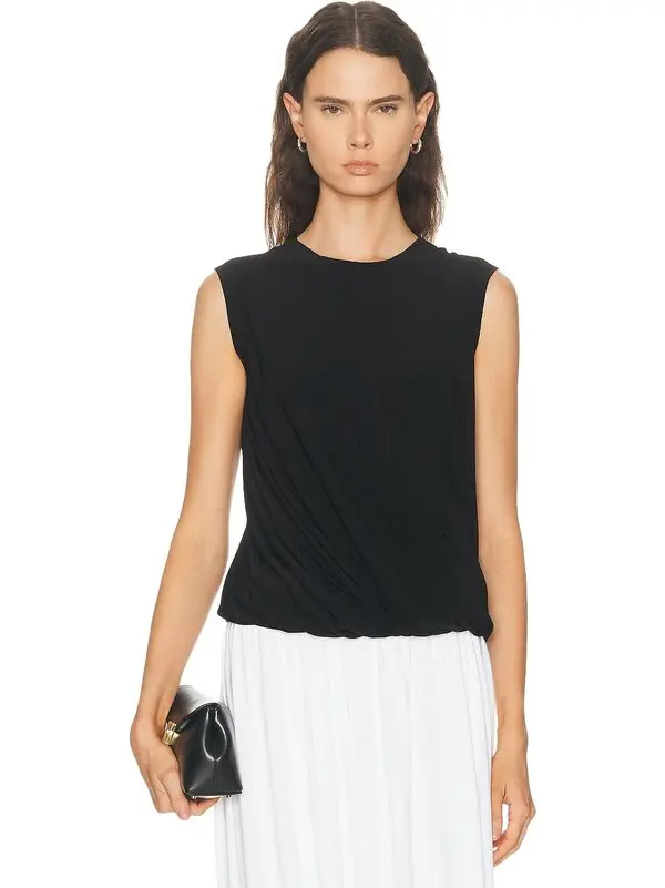 Norma Kamali Sleeveless Twist Top - Black