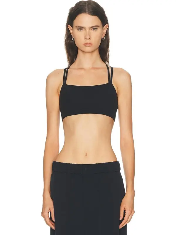Nike Light Support Padded Sports Bra In Black - Black & Cool Grey