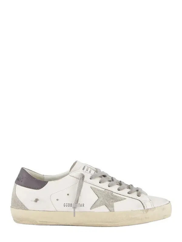 GOLDEN GOOSE Super Star Leather & Suede Sneakers - White