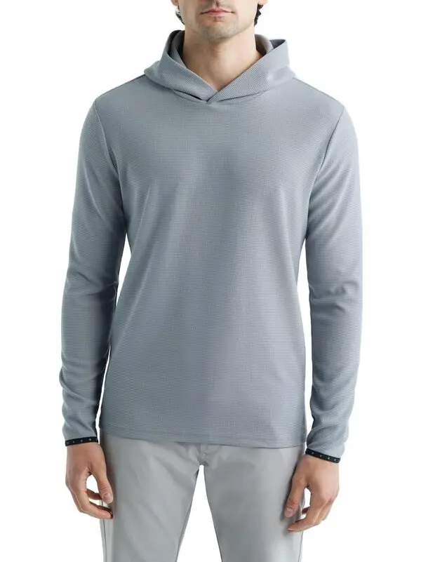 Greyson Traverse Waffle Hoodie - Pacific Fog