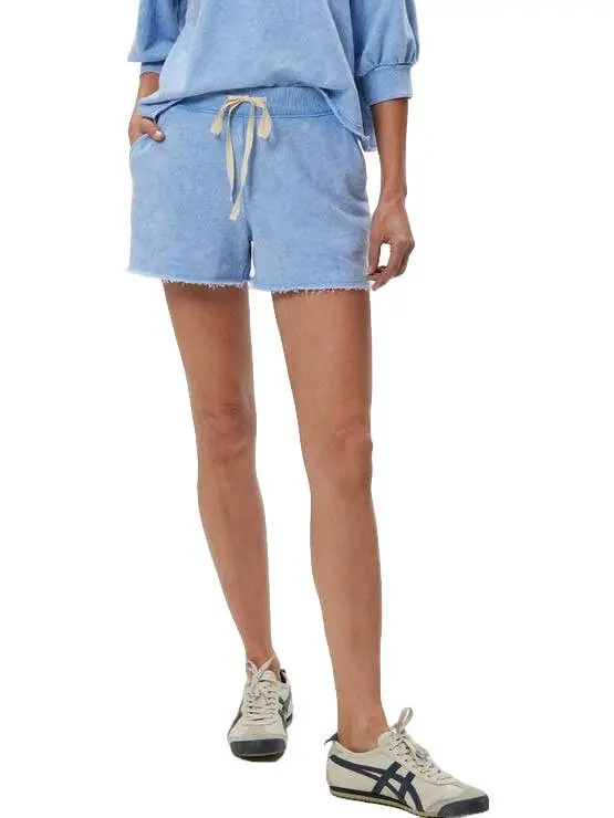 Michael Stars Otto Tie-waist Sweat Shorts - Sky