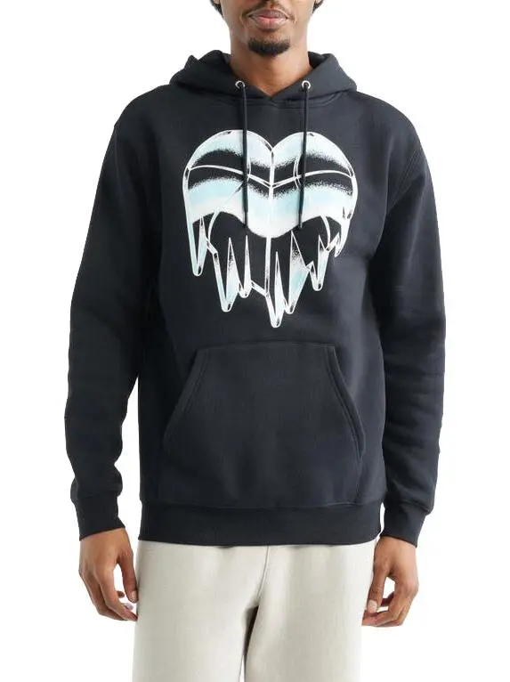 OVERTIME Cold Hearts Iced Pullover Hoodie - Black