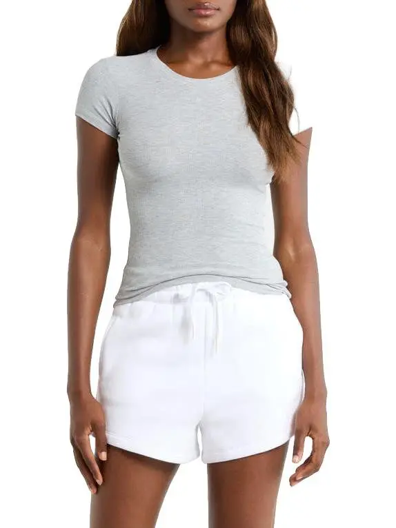 MPG Ribbed Baby T-shirt - Heather Concrete