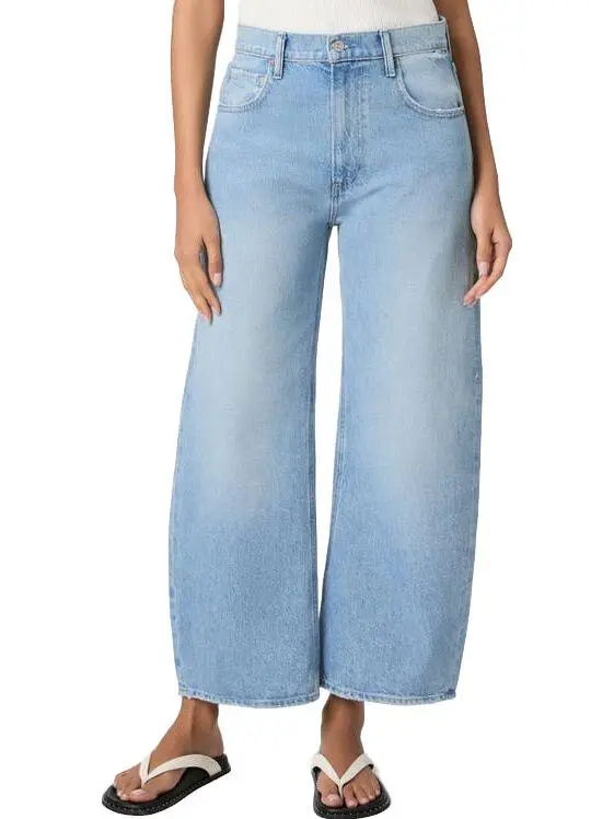 Paige Arella High-waist Wide-leg Ankle Jeans - Fauve