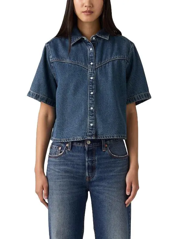 LEVI'S Logan Short Sleeve Denim Shirt - Tencel Tinted Times