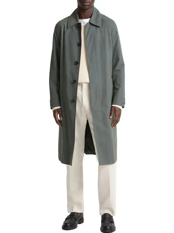 Vince Single-breasted Trench Coat - Slate