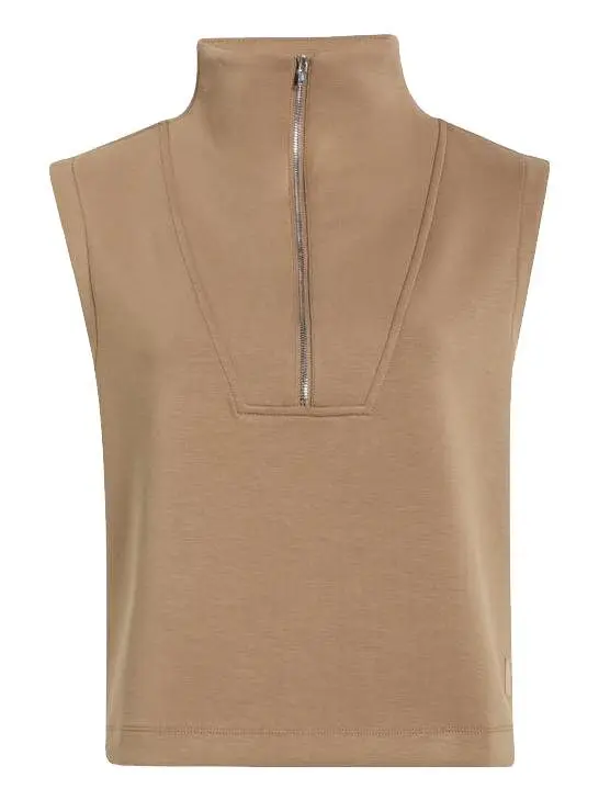 MPG Sleeveless Half-zip Top - Caribou