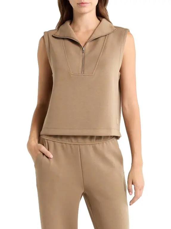 MPG Sleeveless Half-zip Top - Caribou