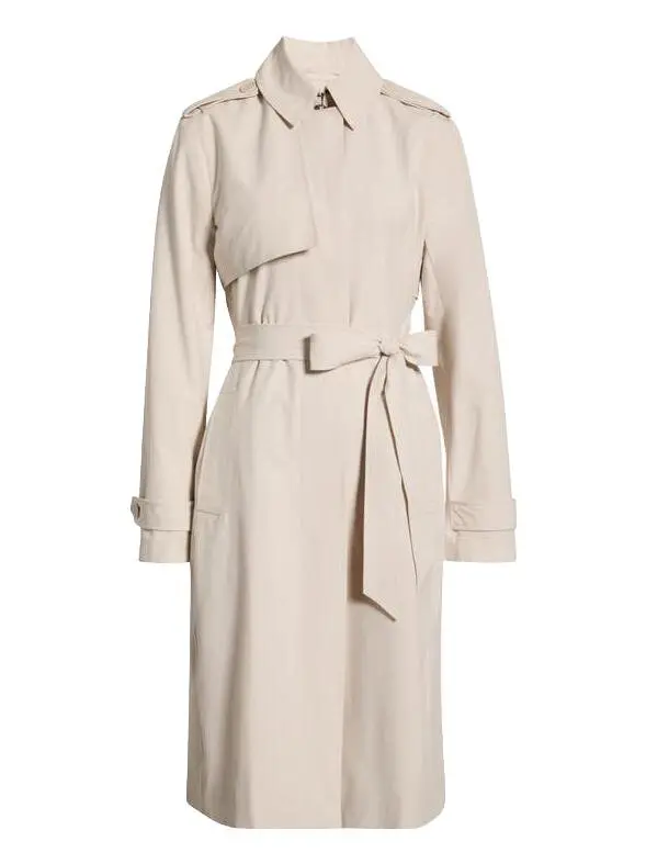 MPG Ripstop Trench Coat - Moonbeam