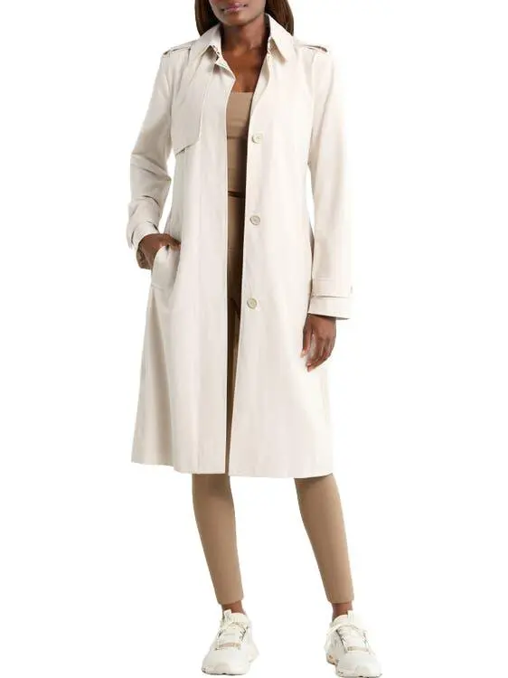 MPG Ripstop Trench Coat - Moonbeam