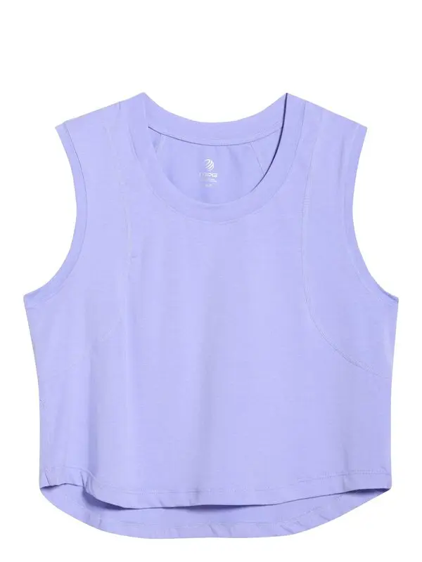 MPG Pima Cotton Crop Tank - Jacaranda