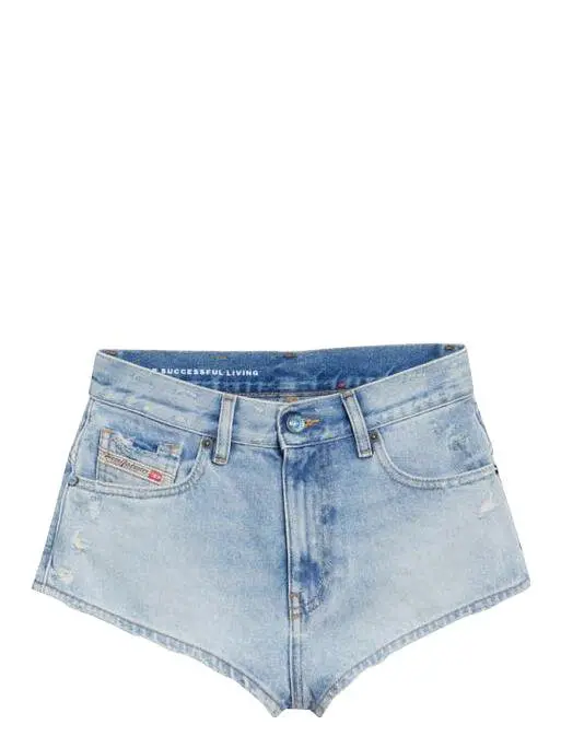 DIESEL® Frayed Hem Shorts - Denim