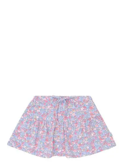 HUXBABY Floral Mini Skirt - Bijou Blue Multi