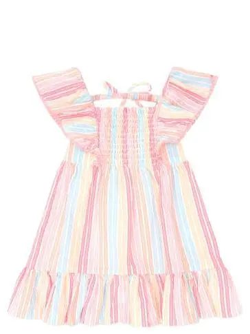 HUXBABY Striped Shirred Dress - Multi