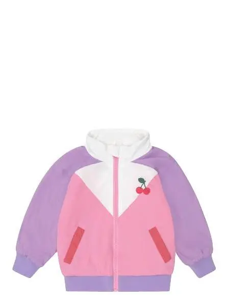 HUXBABY Retro Cherry Spliced Windbreaker - Multi