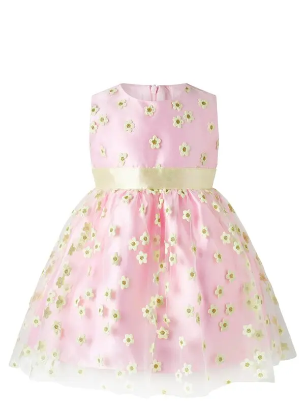 RACHEL RILEY 3d Daisy Tulle Party Dress - Pink