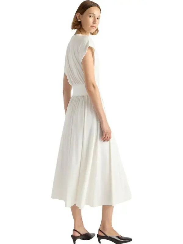 Modern Citizen Prima Jersey Midi Dress - White