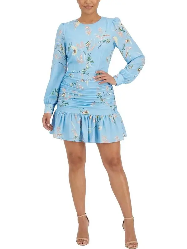 Rachel Rachel Roy Blair Floral Mini Dress - Sky Blossom