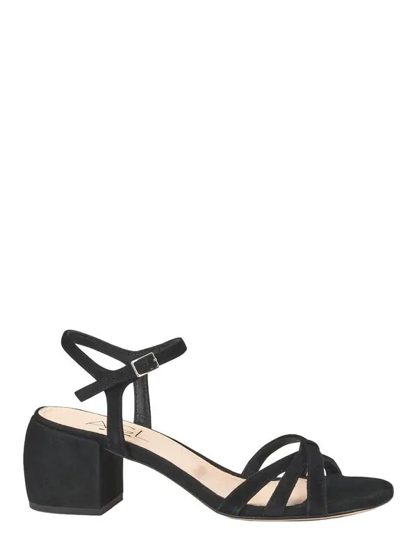 Agl Clio Mid-heel Sandal - Black Velour