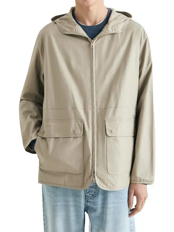 SCALPERS Mesh Lined Hooded Jacket - Lightcamel