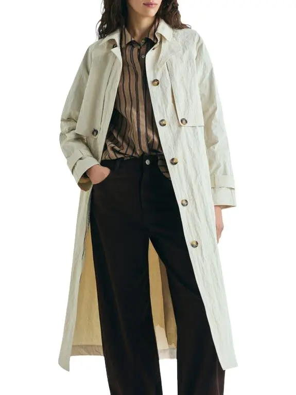 SCALPERS Lightweight Multi-position Trench Coat - Stone