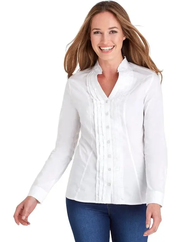 JOE BROWNS Cotton Ruffle Shirt - White