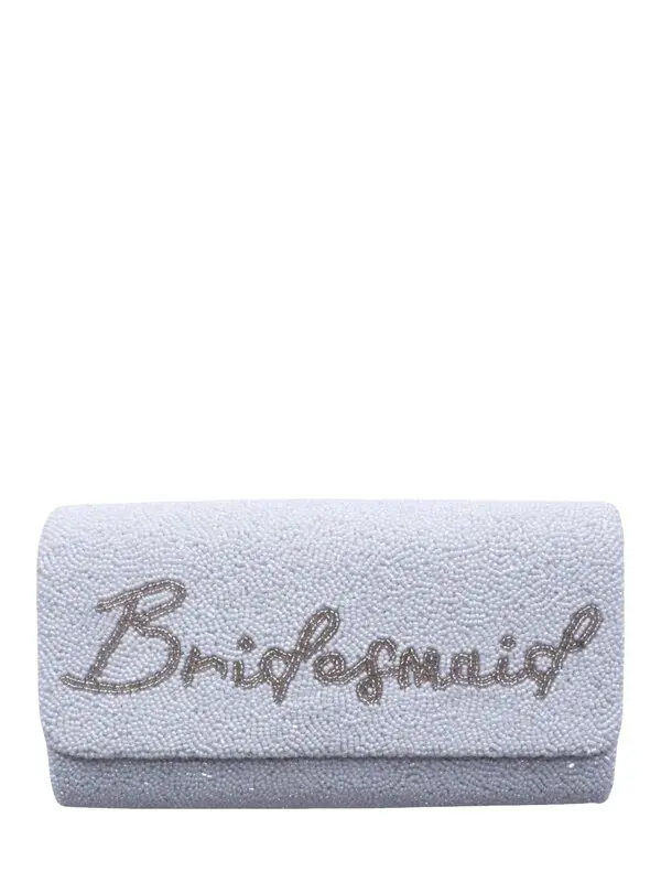 ISLAND TO EAST SIDE Bridesmaid Structured Bag - White/gold
