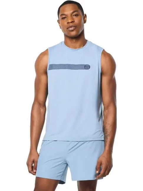 SERGIO TACCHINI Elio Performance Tank Top - Faded Denim