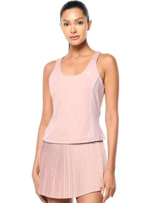 SERGIO TACCHINI Tessa Racerback Scoop Neck Tank - Pale Mauve