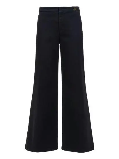 CALLAS MILANO Jane High-waist Flare Leg Trousers - Black