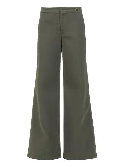 CALLAS MILANO Jane High-waist Flare Leg Trousers - Green