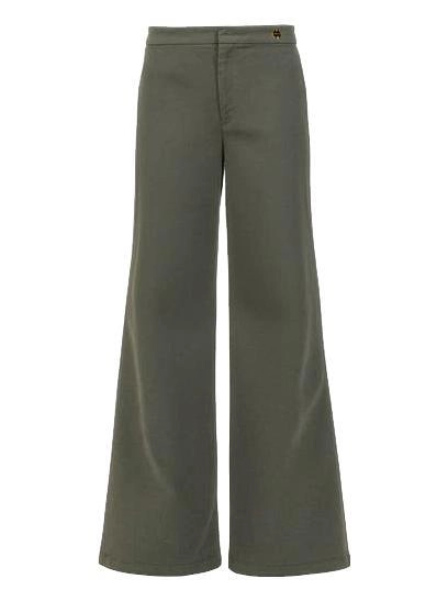 CALLAS MILANO Jane High-waist Flare Leg Trousers - Green