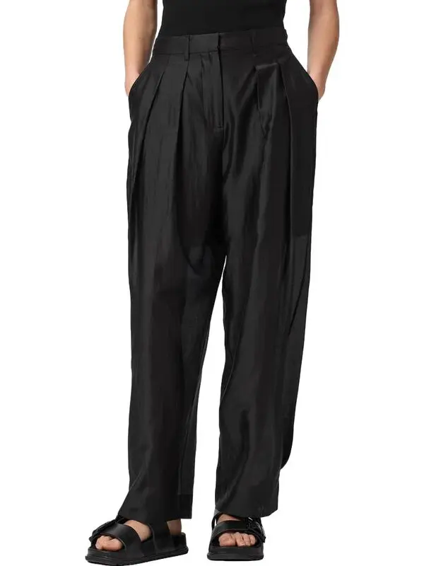 ALLSAINTS Becca Pleated Trousers - Black