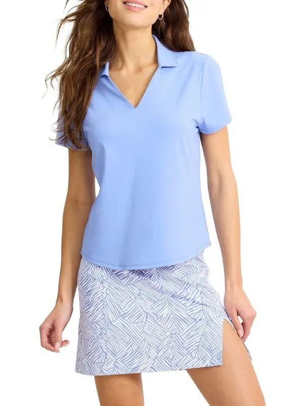 Tommy Bahama Islandzone® Abby Johnny Collar Polo - Grape Pools