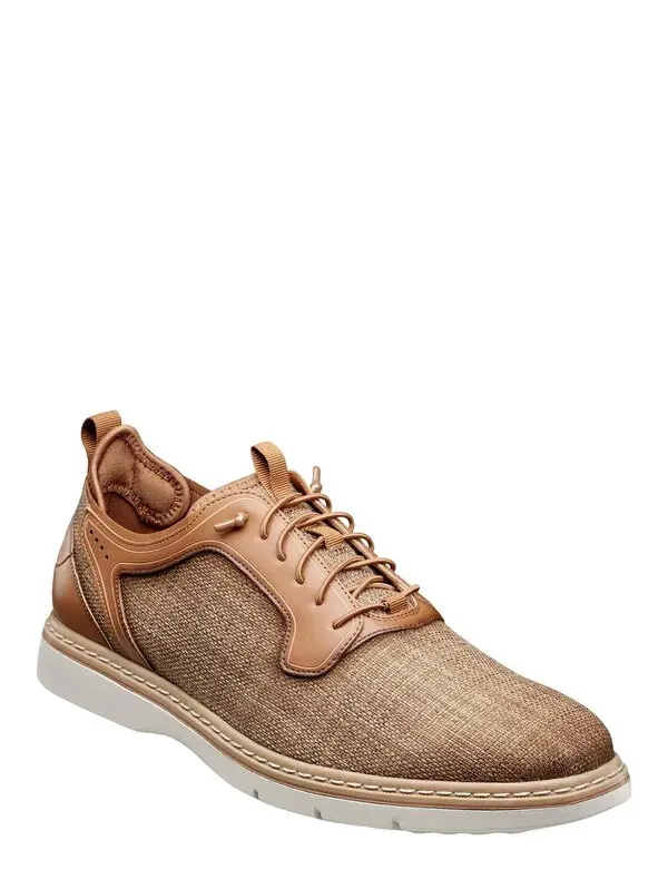 STACY ADAMS Sebert Elastic Lace Sneaker - Tan