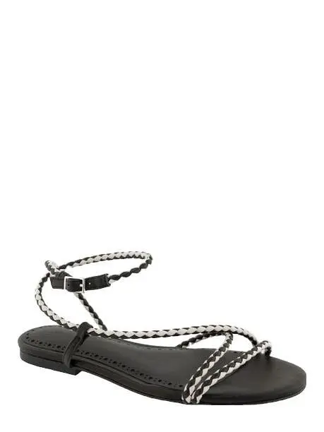 Rebecca Minkoff Ayla Ankle Strap Sandal - Black/off White