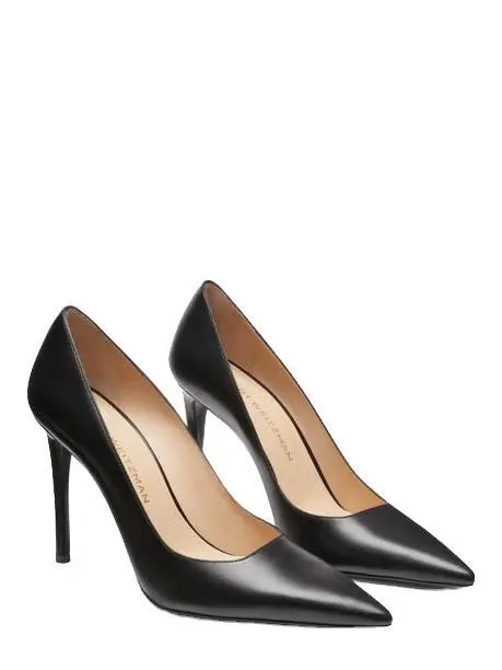 STUART WEITZMAN Pointed Toe Stiletto Pumps - Black