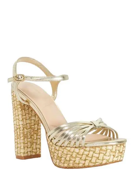 Dune London Minogue Platform Sandal - Gold