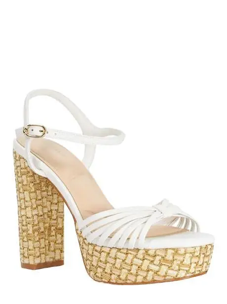 Dune London Minogue Platform Sandal - White