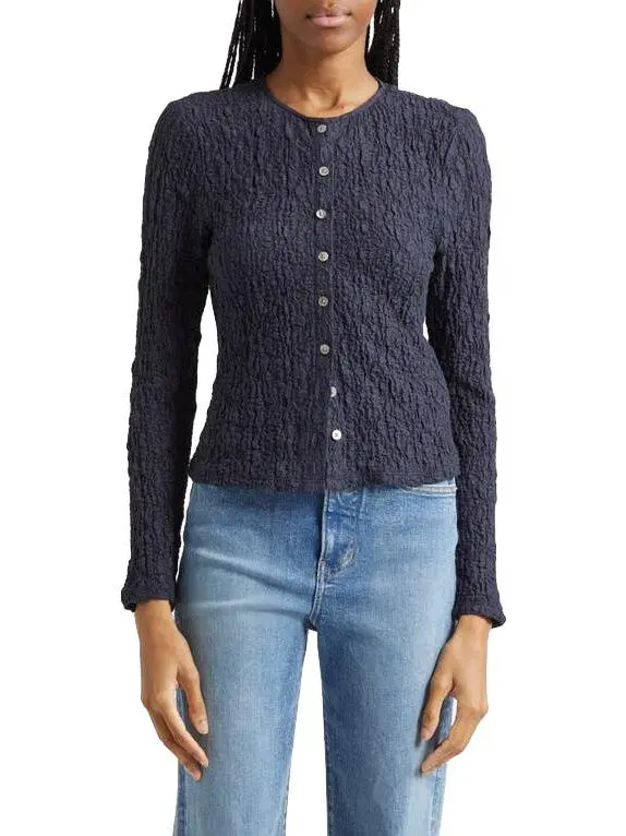 Veronica Beard Gillingham Lace Cardigan - Navy